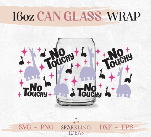 No Touchy Can Glass SVG 16oz, Kuzco Llama Cup Wrap, Kuzco Poison Svg ...